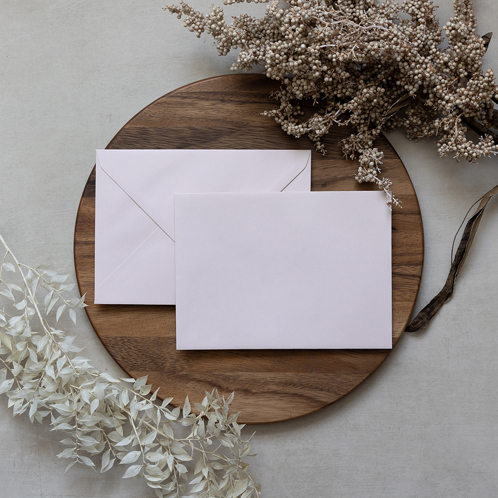 Blush Pink Envelopes | C7, C6, 5x7", C5, Square | DIY